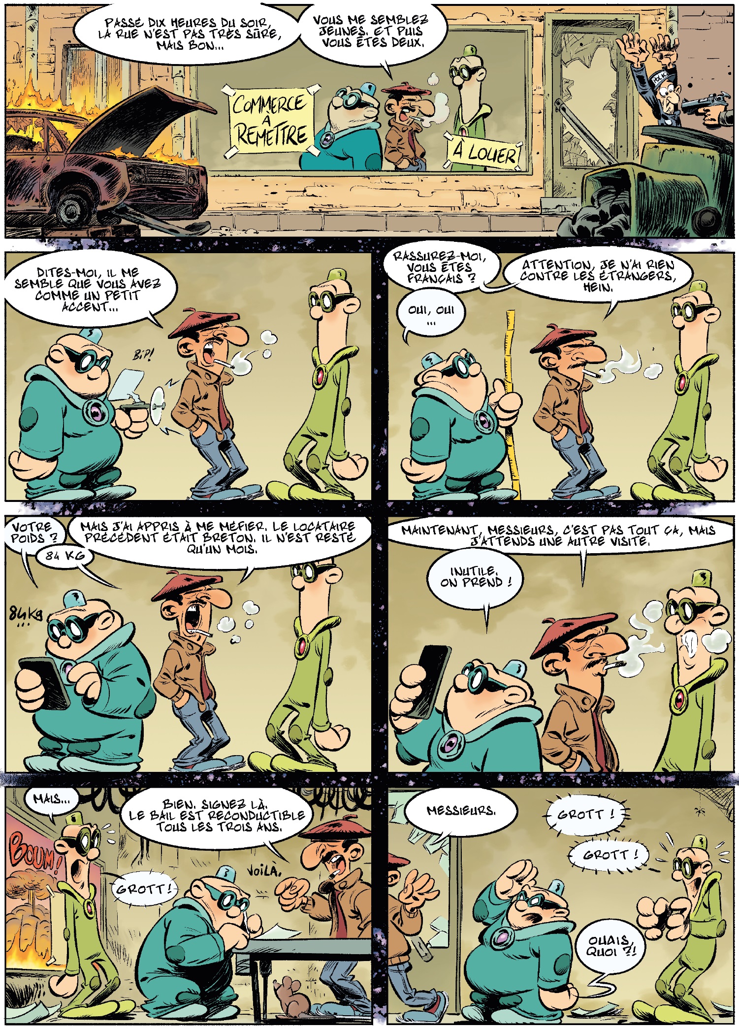 Grott & Brott, T. 1 : Nous venons en pet - Par Janry, Gihef (...) - ActuaBD