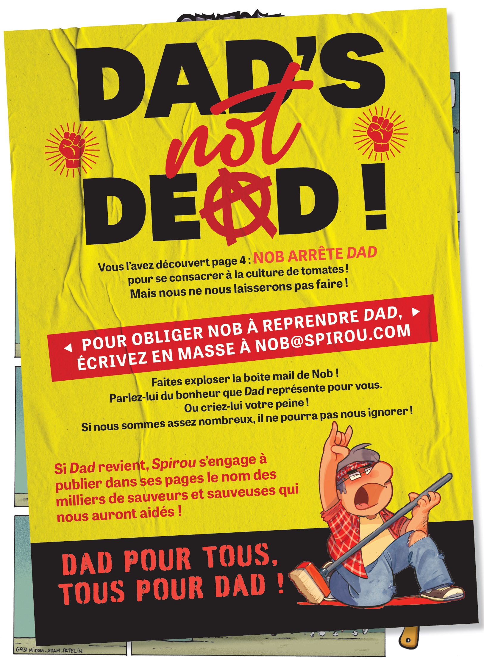Nob arrêterait-il « Dad », l’une des séries-phares du Journal de ...