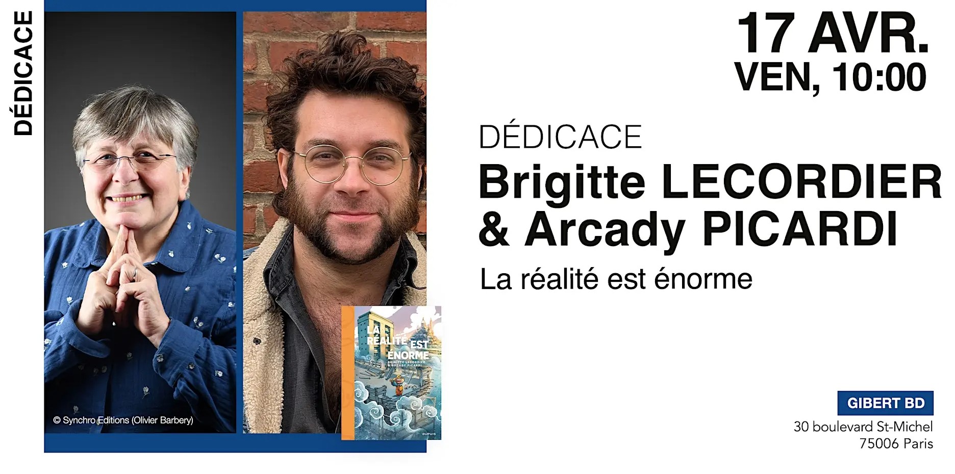 Brigitte Lecordier & Arcady Picardi en avant-première chez (...) - ActuaBD