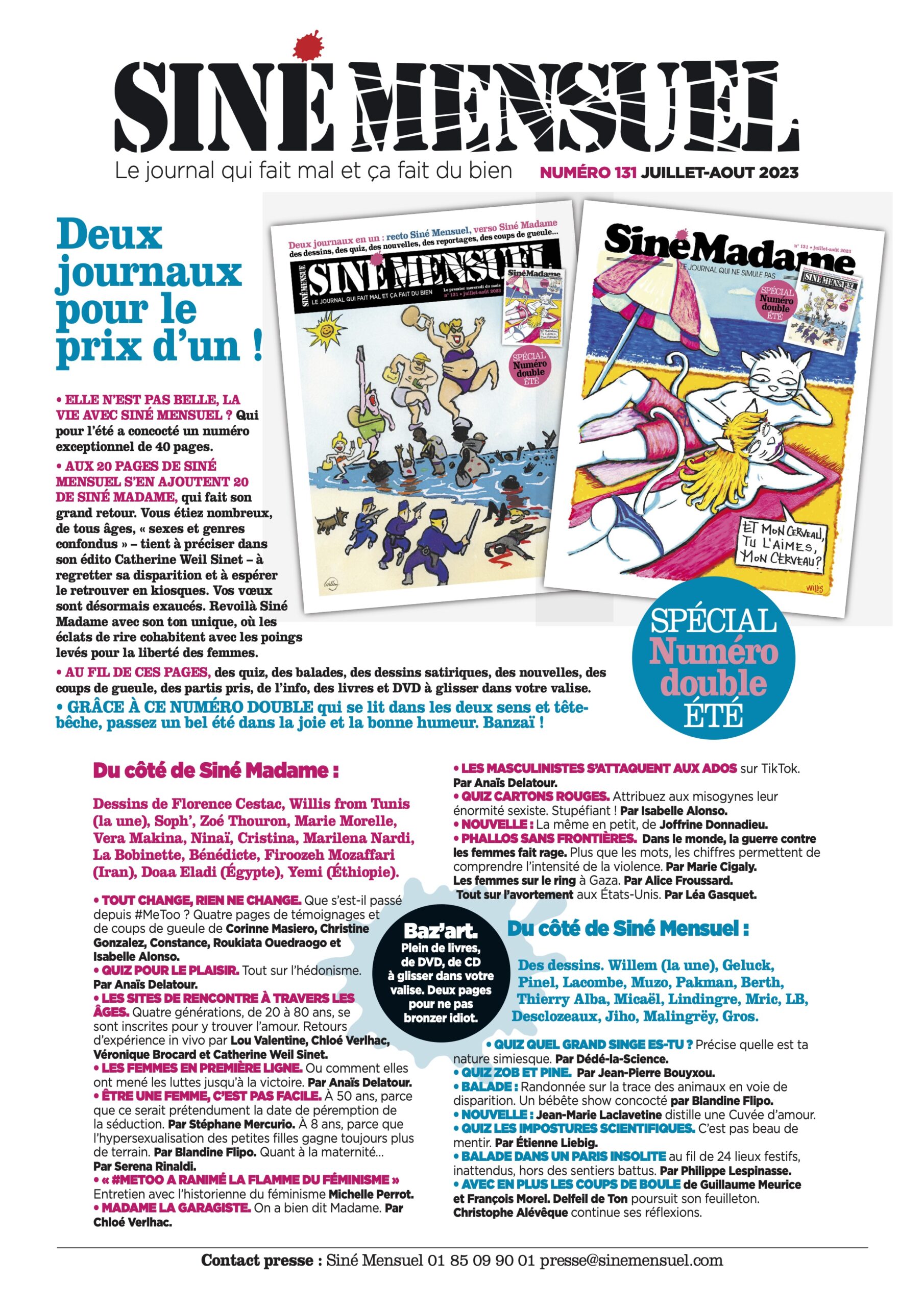 Catherine Sinet : « On peut rire de tout, mais autrement » (...) - ActuaBD