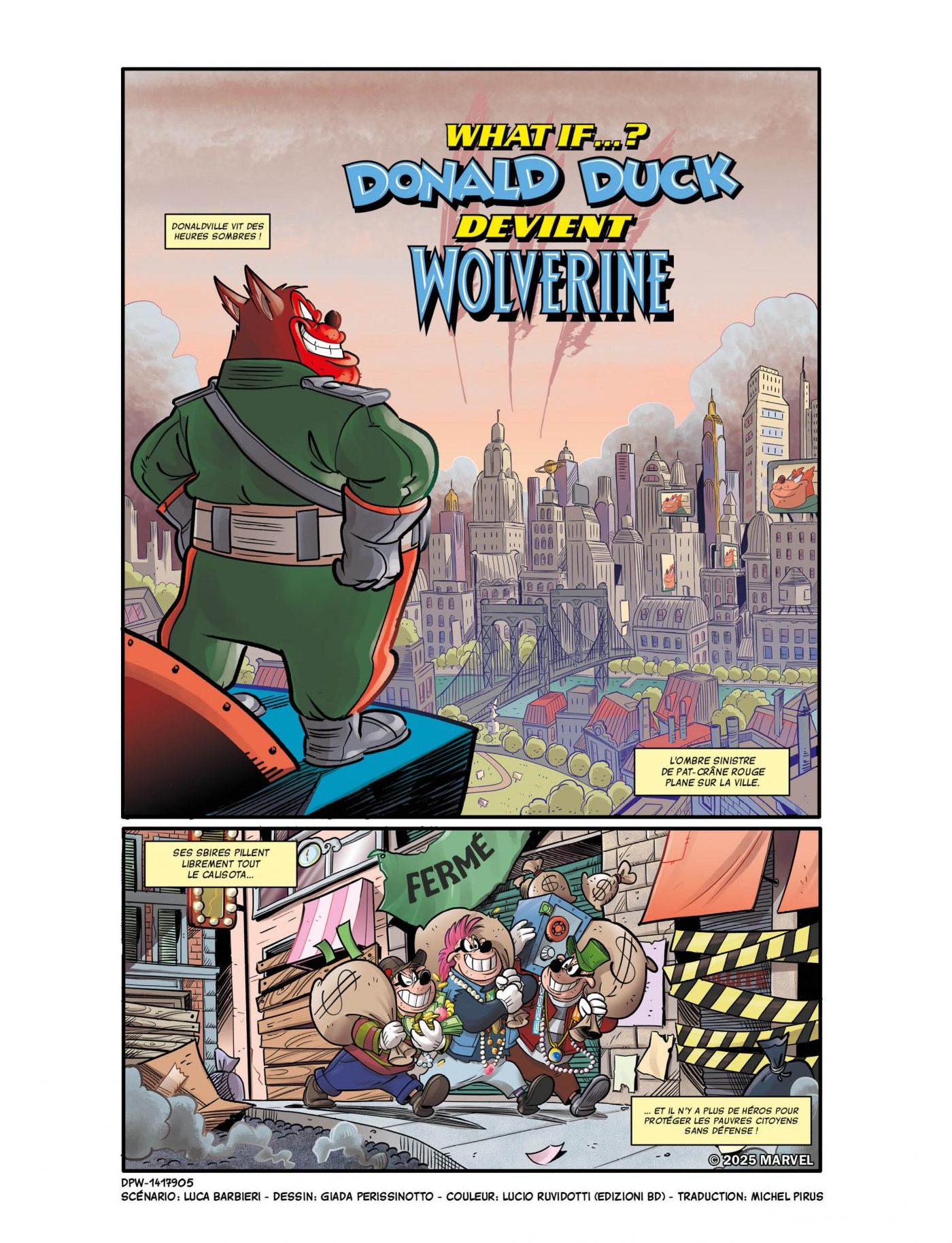 Donald devient Wolverine dans le nouveau Journal de Mickey - ActuaBD