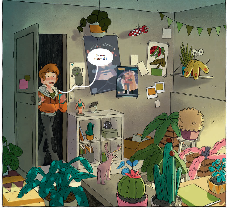 Le refuge de Mike : sa chambre et ses plantes - ActuaBD
