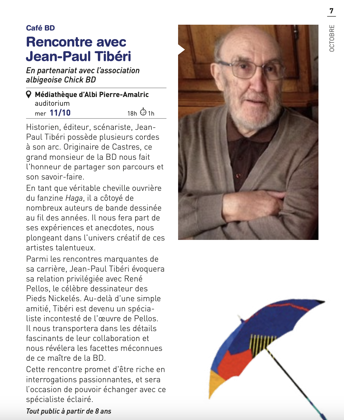 Jean-Paul Tibéri 50 ans de bande dessinée ! (Albi) - ActuaBD