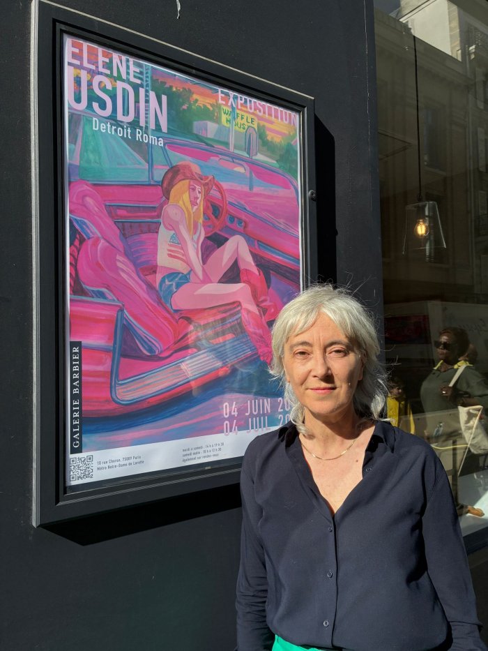 Sur la route avec Elene Usdin à la Galerie Barbier - ActuaBD